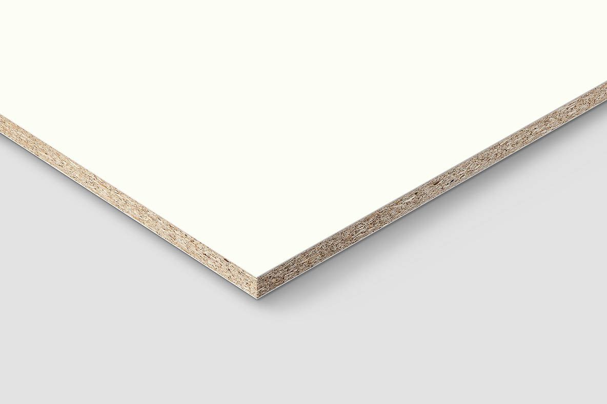 Spanplatte beschichtet Eurodekor W1000 Premiumweiss ST9 Smoothtouch ...